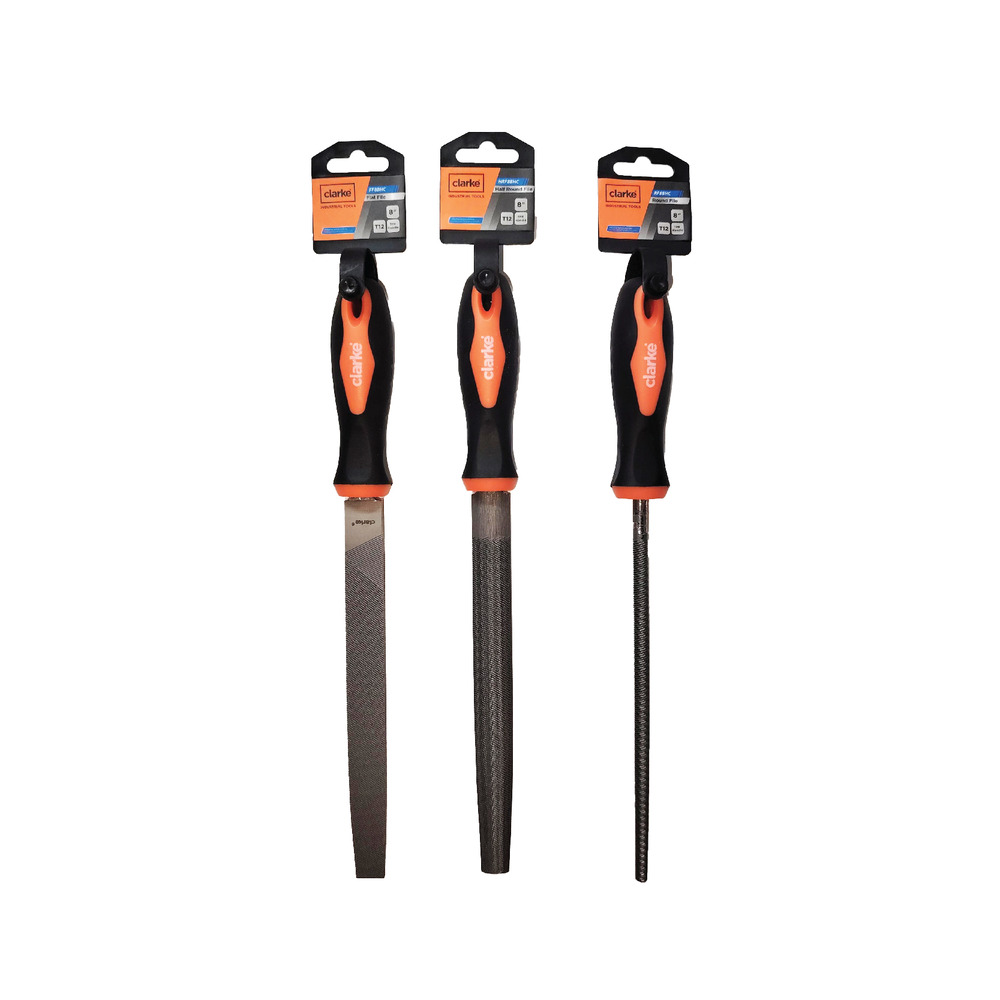 Clarke - Files With Handle 8 inch