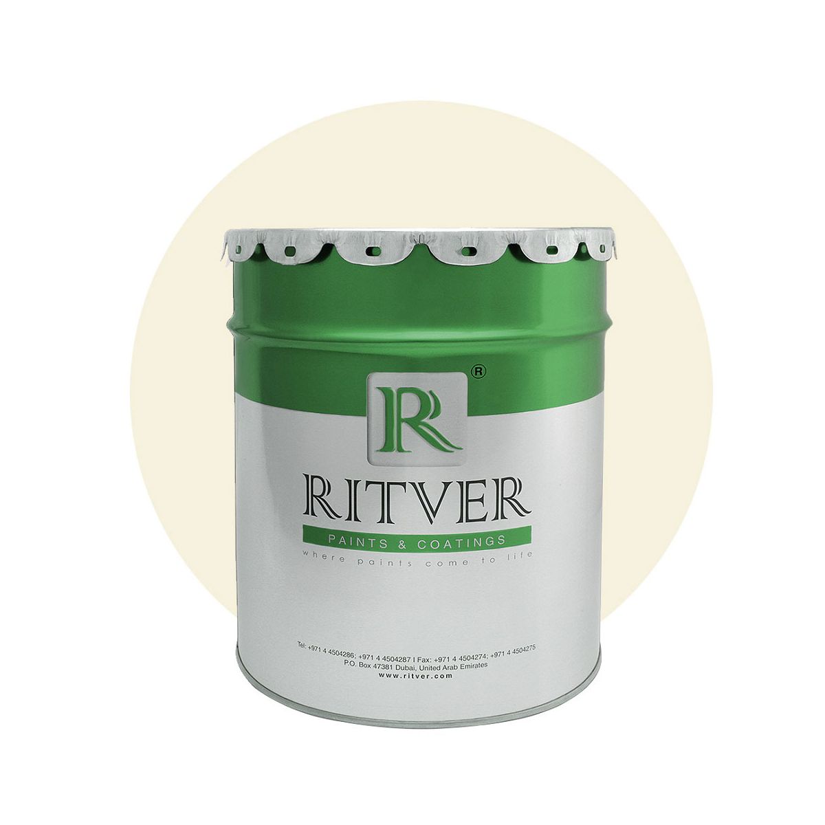 Ritver - Diamond Matt Emulsion Wall Paint 3.6L - Ivory Color