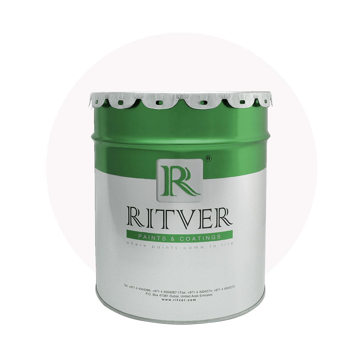 Ritver - Diamond Matt Emulsion Wall Paint 3.6L - Off White Color