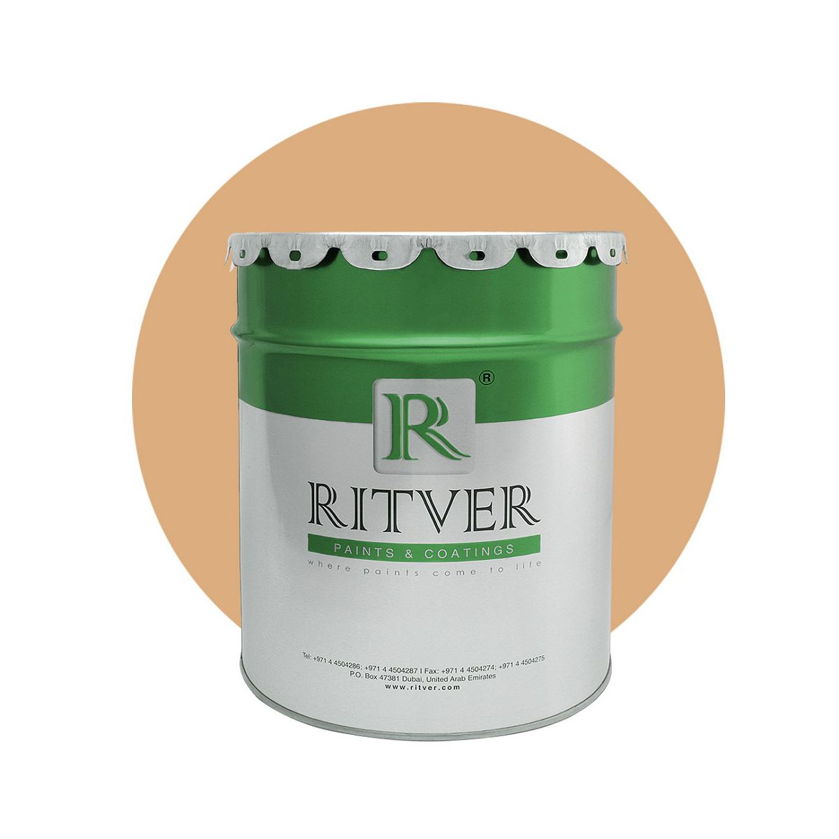 Ritver - Diamond Matt Emulsion Wall Paint 3.6L - Winter Beige Color