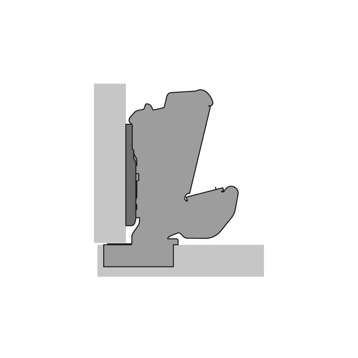 Hettich - Sensys Wide Angle Hinge 165° With Integrated Silent System ...