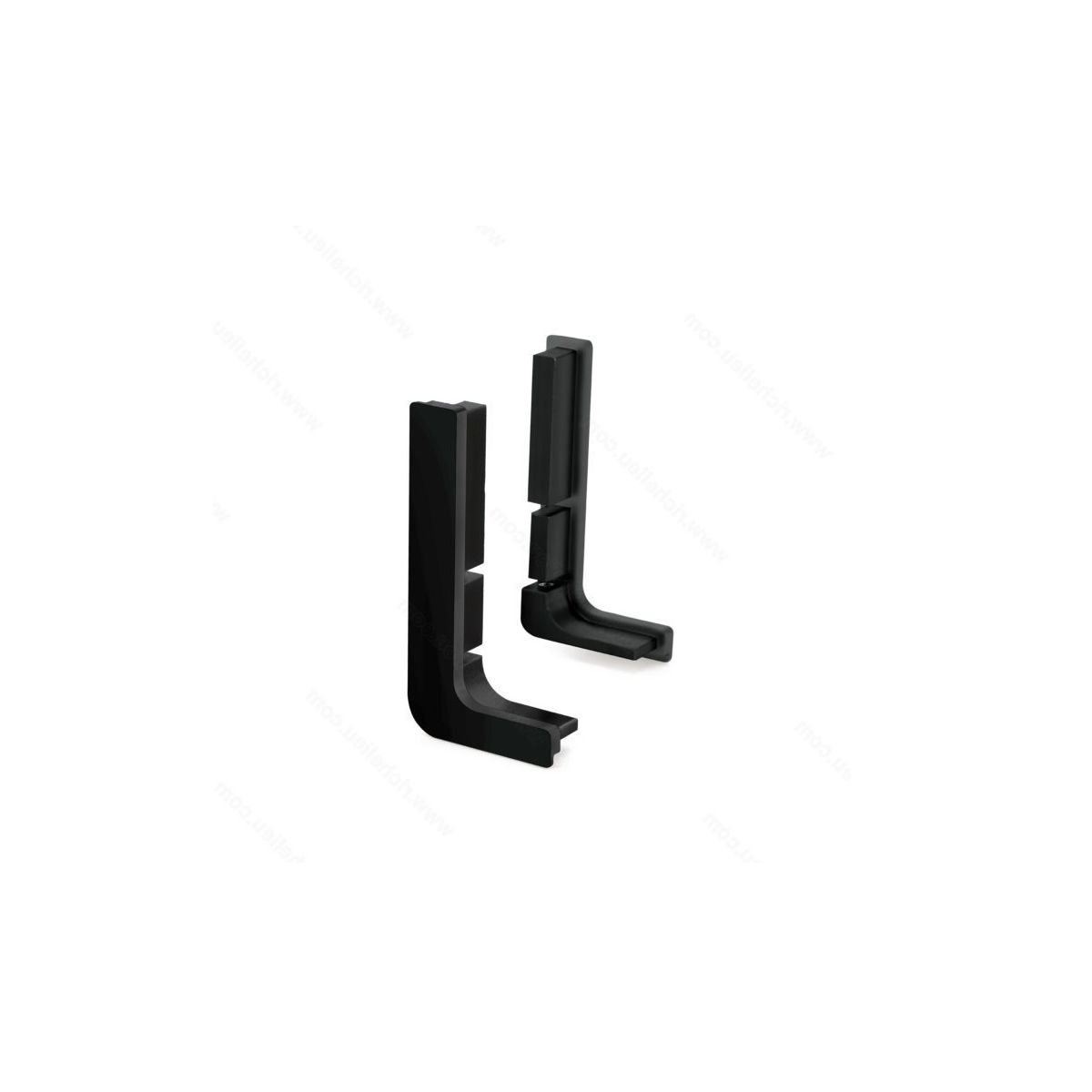Hettich - Aluminium Gola L Profile End Cap - Pair (Left & Right)