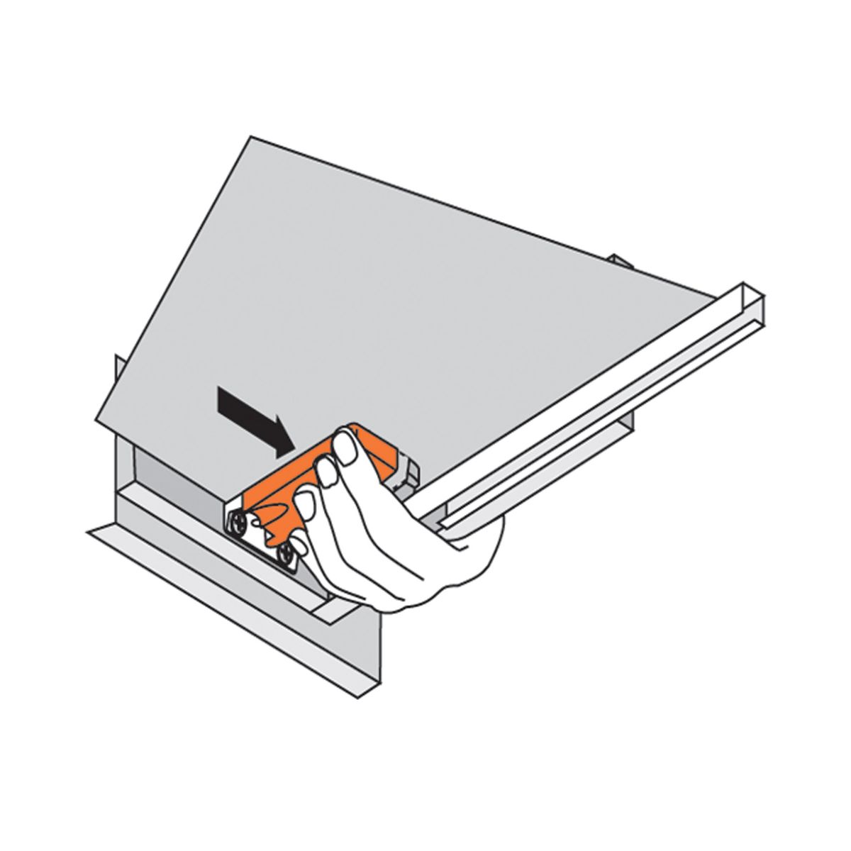 Blum - Tandem Plus Integrated Blumotion Full Extension Runner + Locking ...
