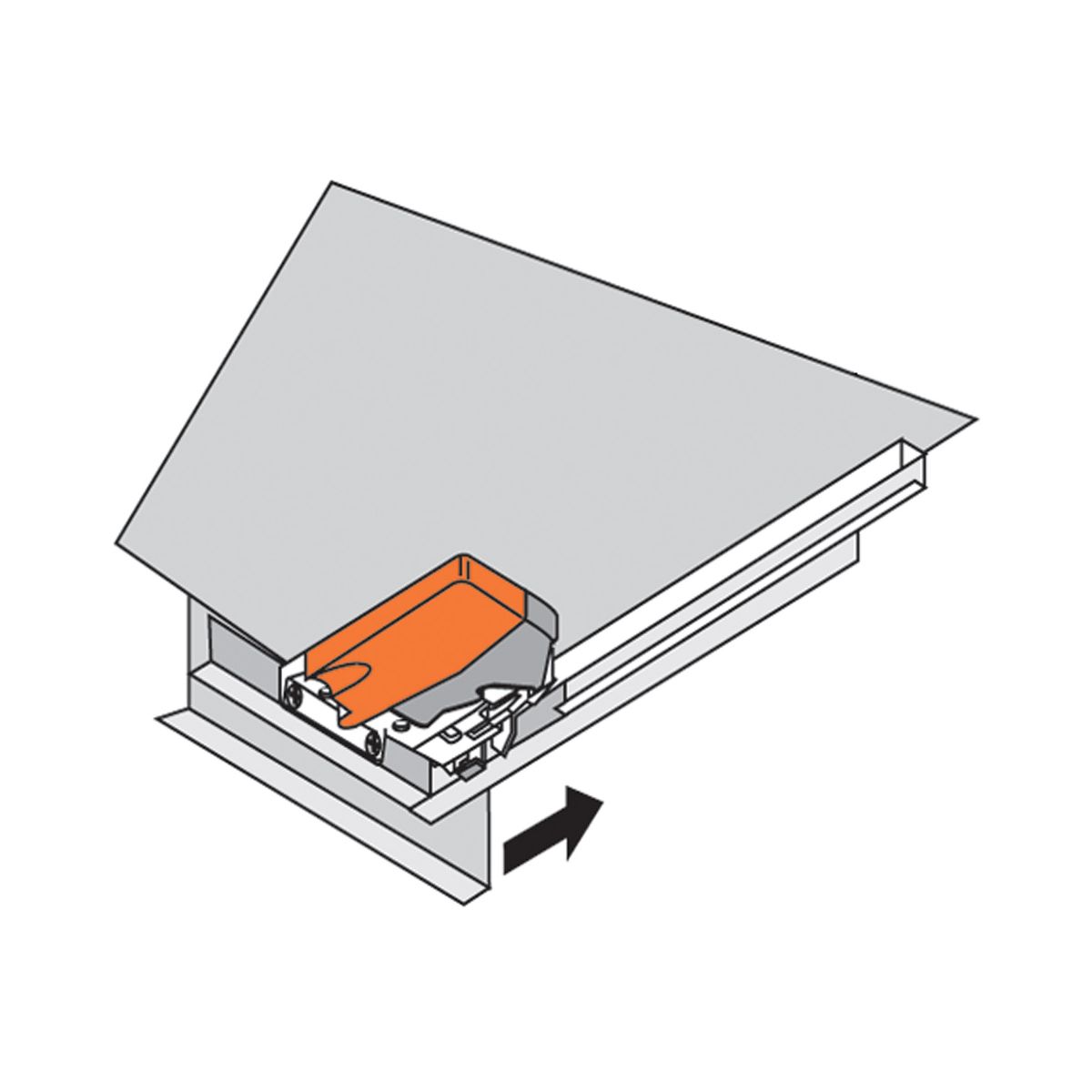 Blum - Tandem Plus Integrated Blumotion Full Extension Runner + Locking ...