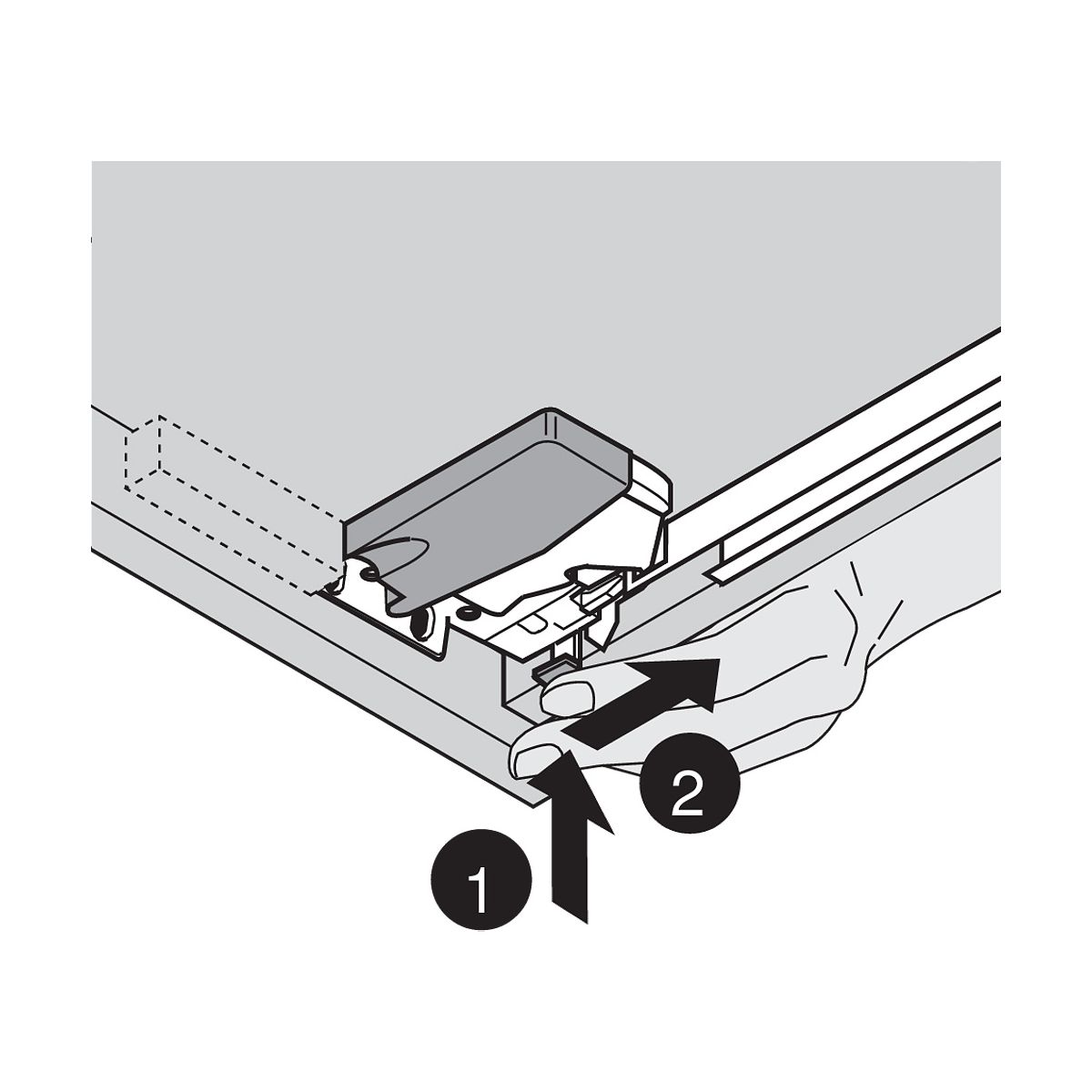 Blum - Tandem Plus Integrated Blumotion Full Extension Runner + Locking ...