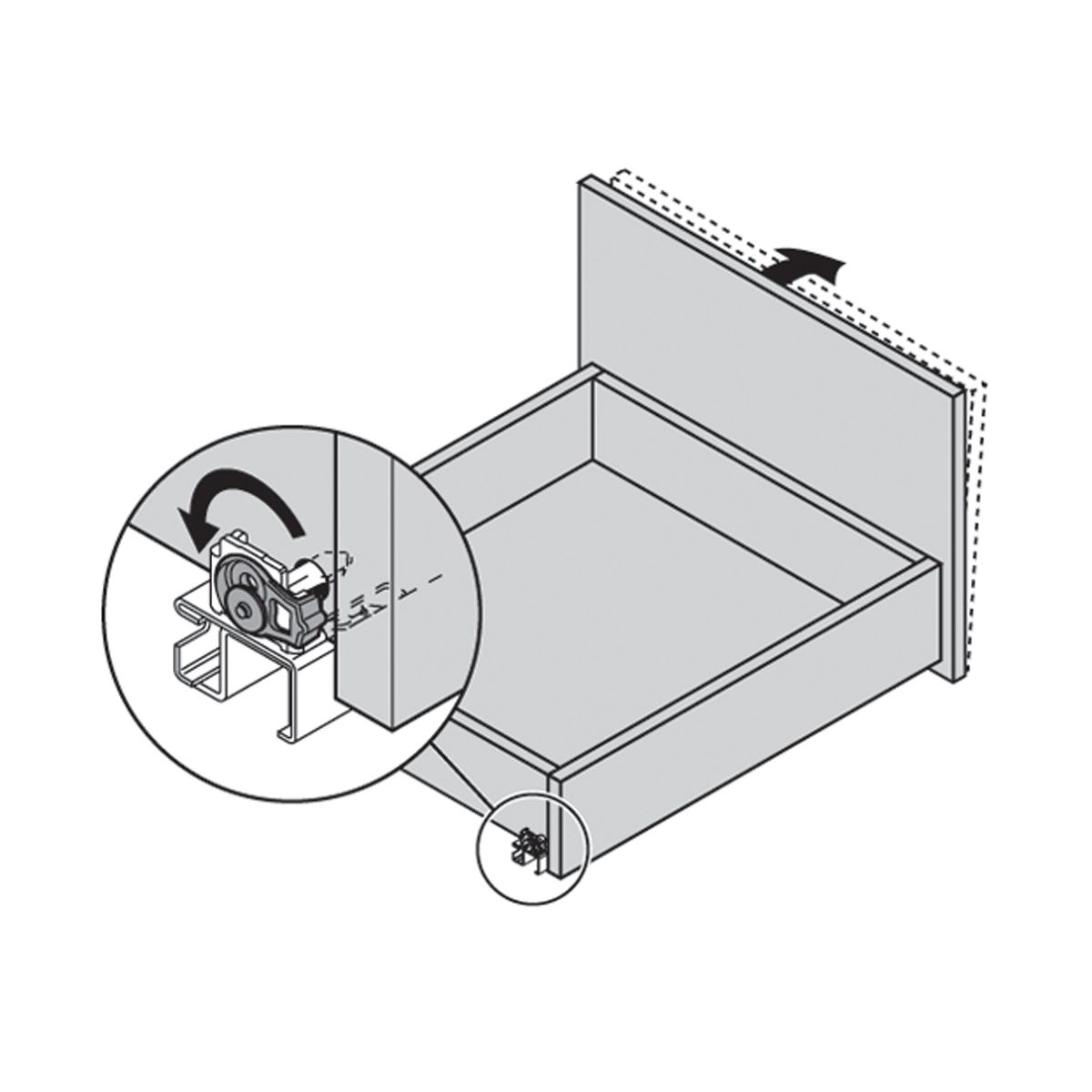 Blum - Tandem Plus Integrated Blumotion Full Extension Runner + Locking ...