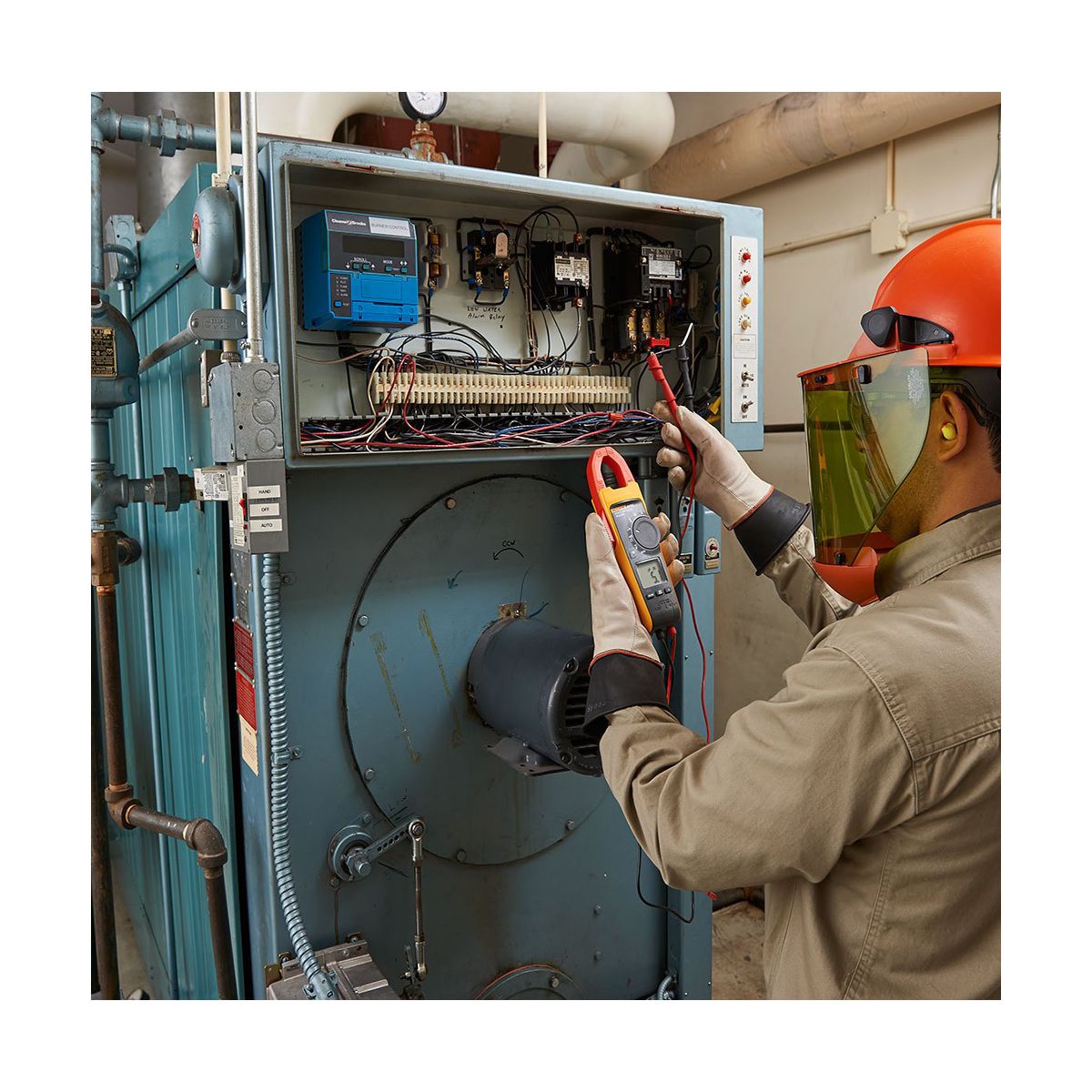 Fluke - True-RMS HVAC Clamp Meter - Wireless Fluke Connect®-Enabled