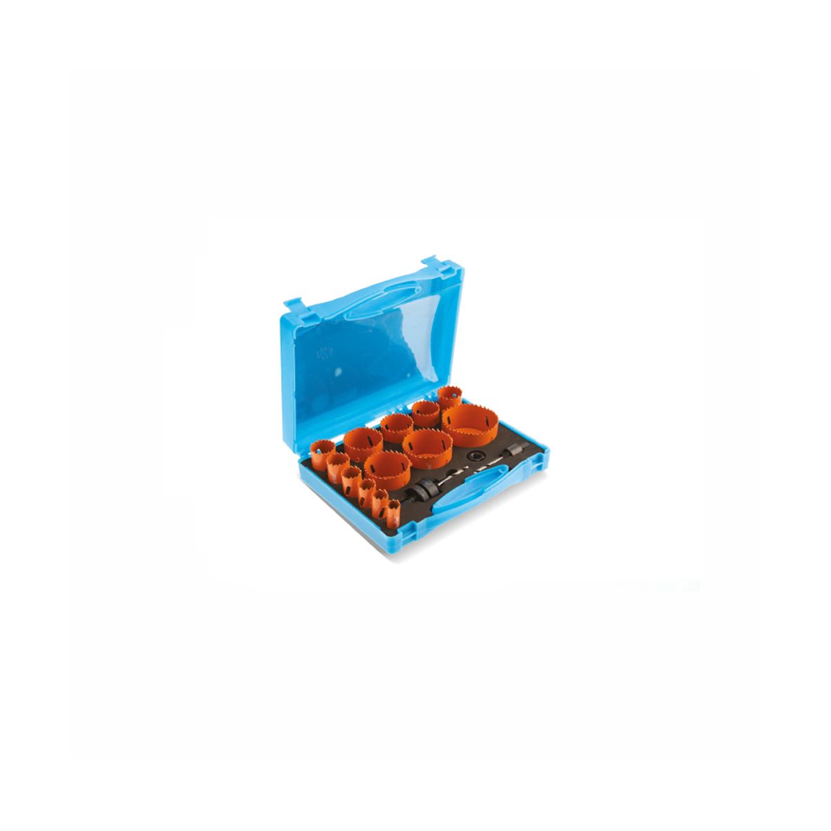 Clarke - HSS Hole Saw Set with Alloy Backing + Blue Color Carry Case ...