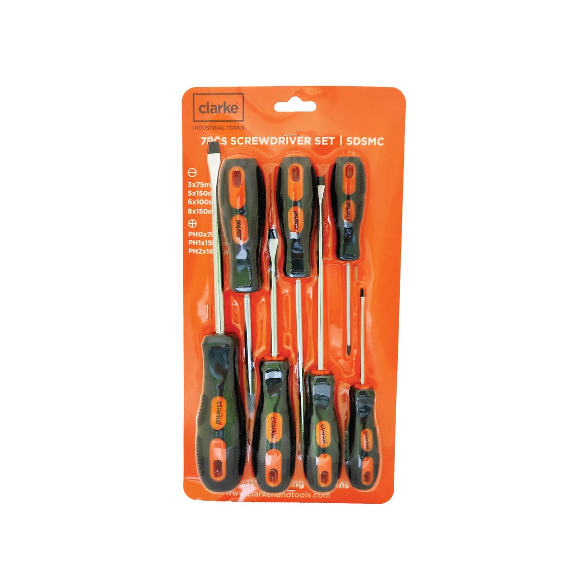 Clarke - Screwdriver Set 7pcs Fibre Handle