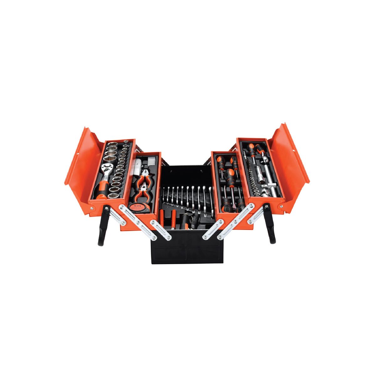 Clarke - Tool Box 85 pcs Set, Red Color with Anti-Finger Trap System