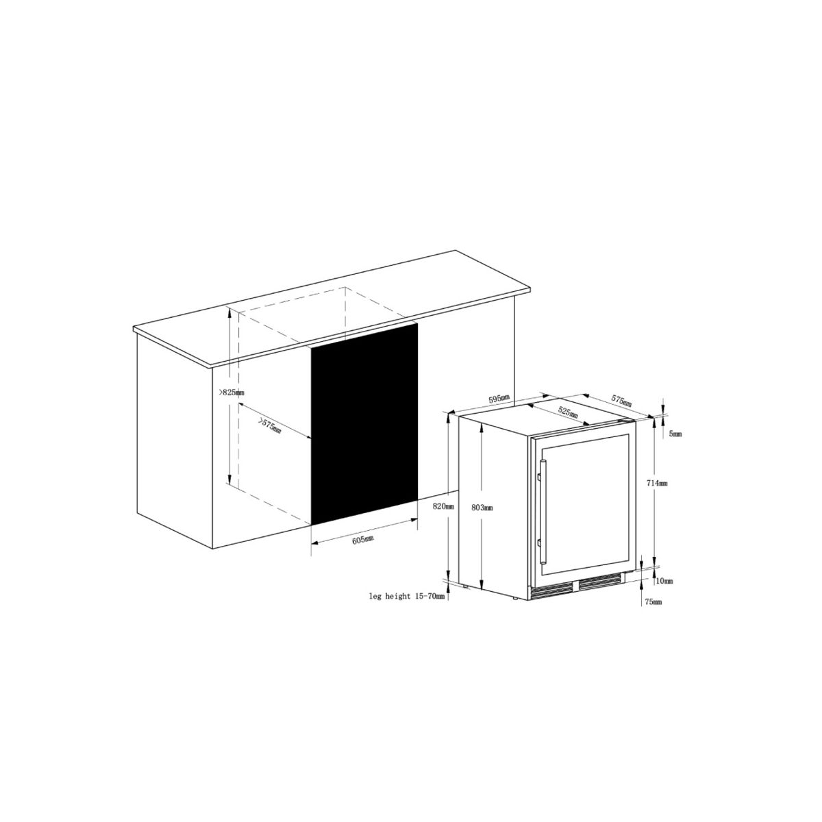 CM Beverage Refrigerator / Cooler Internal Touch Control