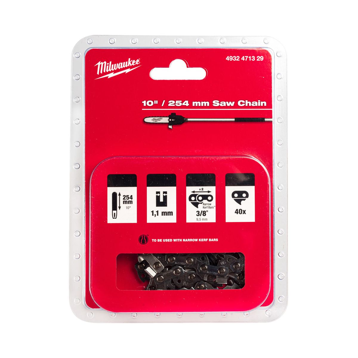 Milwaukee Chain For Chainsaw 10" 254 mm