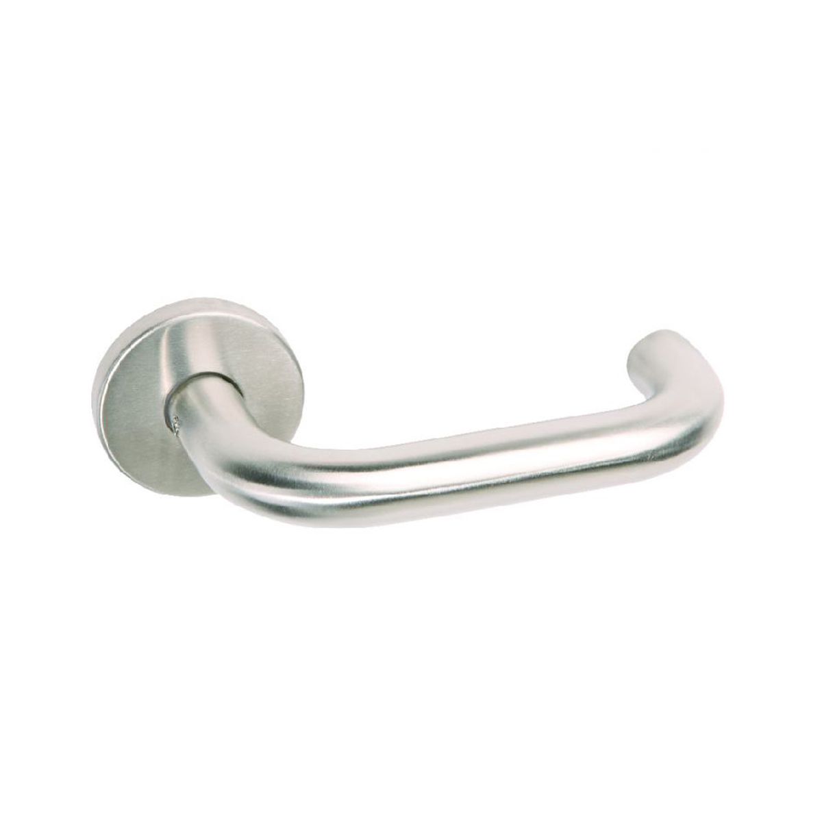 Briton - Return to Door Round Bar Lever Handle Pair - Stainless Steel ...