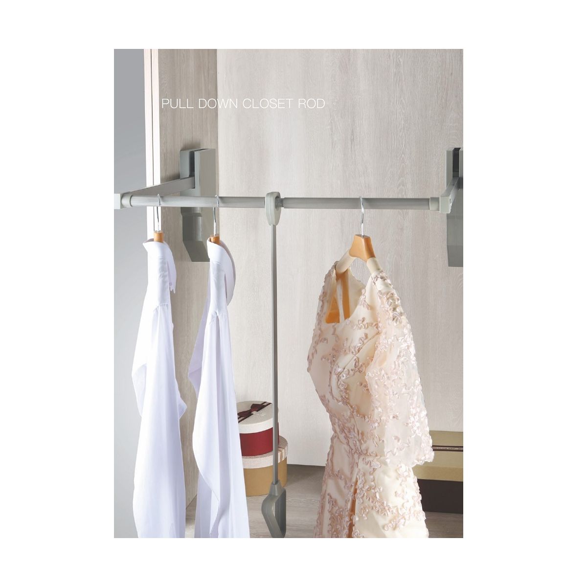 Elite - Simple, Smart and Concise Pull Down Closet Rod