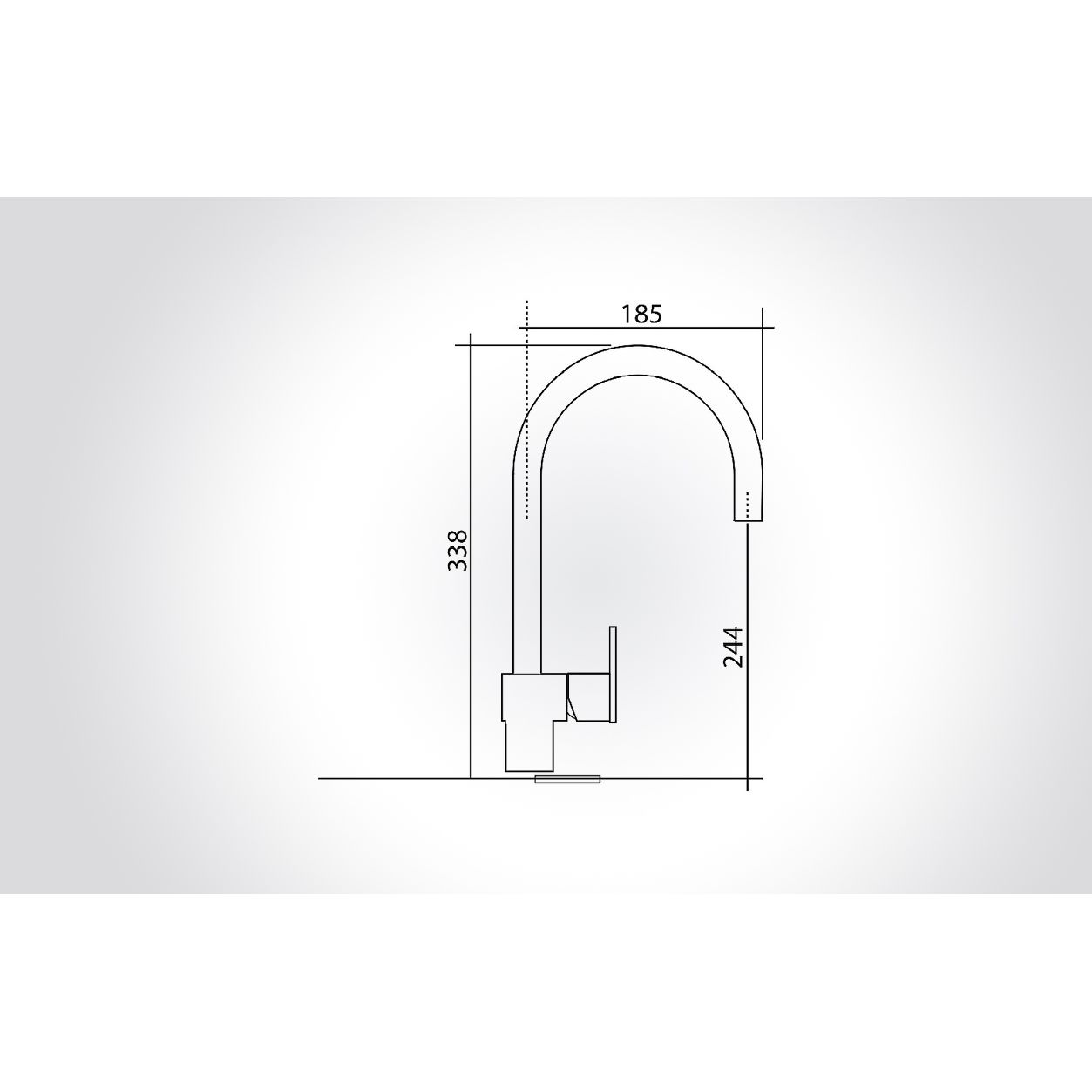 CM Mixer Tap with Swivel Spout Chrome Finish
